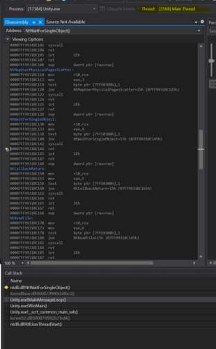 How To Debug Unity With A Native Debugger Using Mixed C And C Stack 8979